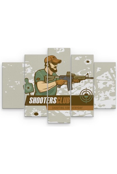 Hero Tasarım Shooters Club 5 Parça Mdf TABLOTGTB598