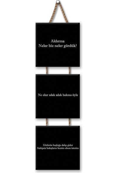 Hero Tasarım Barış Akarsu 3 Parça Ipli Mdf TABLOTLH2728 Hero Tasarım Barış Akarsu 3 Parça Ipli Mdf TABLOTLH2728