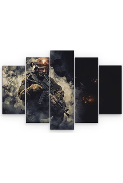 Hero Tasarım Savaş Oyunu 5 Parça Mdf TABLOTGTB1109