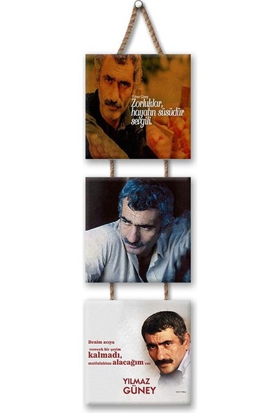 Hero Tasarım Yılmaz Güney 3 Parça Ipli Mdf TABLOTLHT157 Hero Tasarım Yılmaz Güney 3 Parça Ipli Mdf TABLOTLHT157