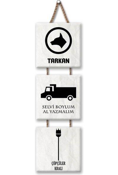 Hero Tasarım Yeşilçam 3 Parça Ipli Mdf TABLOTLHT168