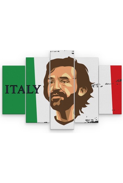 Hero Tasarım Andrea Pirlo 5 Parça Mdf TABLOTGTB370 Hero Tasarım Andrea Pirlo 5 Parça Mdf TABLOTGTB370