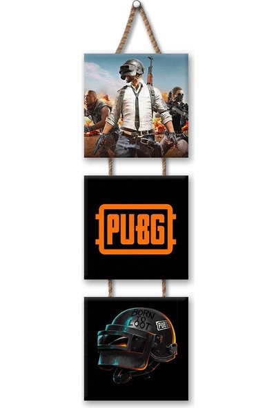 Hero Tasarım Pubg 3 Parça Ipli Mdf TABLOTLH2604