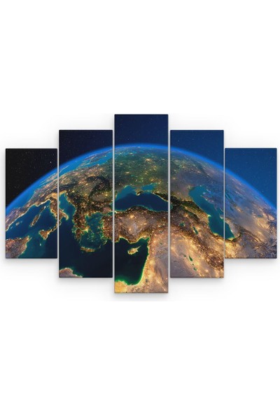 Hero Tasarım Türkiye Earth 5 Parça Mdf TABLOTGTB549 Hero Tasarım Türkiye Earth 5 Parça Mdf TABLOTGTB549