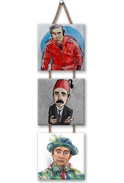 Hero Tasarım Şener Şen 3 Parça Ipli Mdf TABLOTGTB1309