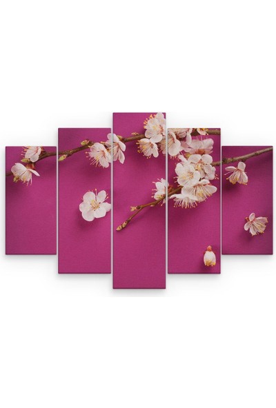 Hero Tasarım Kayısı Çiçeği Bahar 5 Parça Mdf TABLOTGTB234