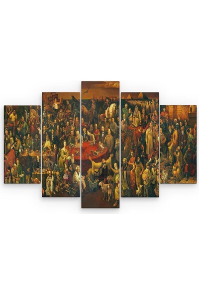 Hero Tasarım 101 Ünlü 5 Parça Mdf TABLOTGTB542