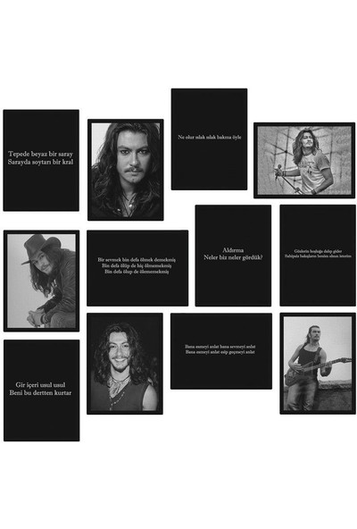 Hero Tasarım Barış Akarsu 12 Parça Mdf TABLOZLLTB244