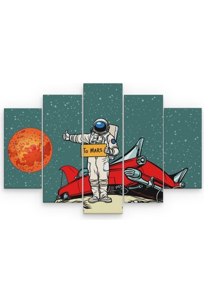Hero Tasarım To Mars 5 Parça Mdf TABLOTGTB213
