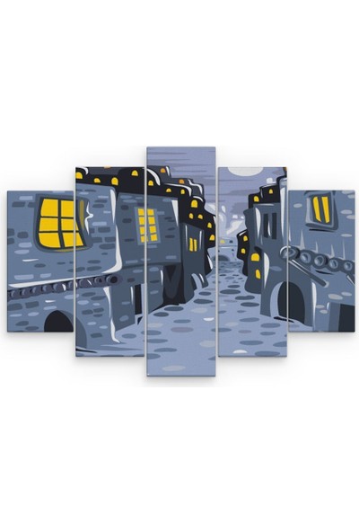 Hero Tasarım Old Town 5 Parça Mdf TABLOTGTB437