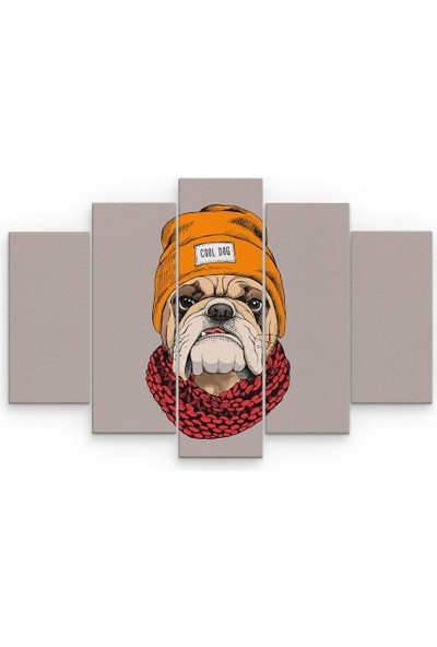 Hero Tasarım Cool Dog 5 Parça Mdf TABLOTGTB224