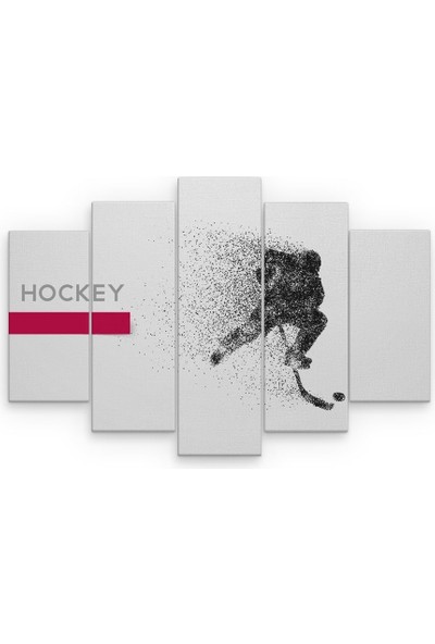 Hero Tasarım Buz Hokeyi 5 Parça Mdf TABLOTGTB352 Hero Tasarım Buz Hokeyi 5 Parça Mdf TABLOTGTB352
