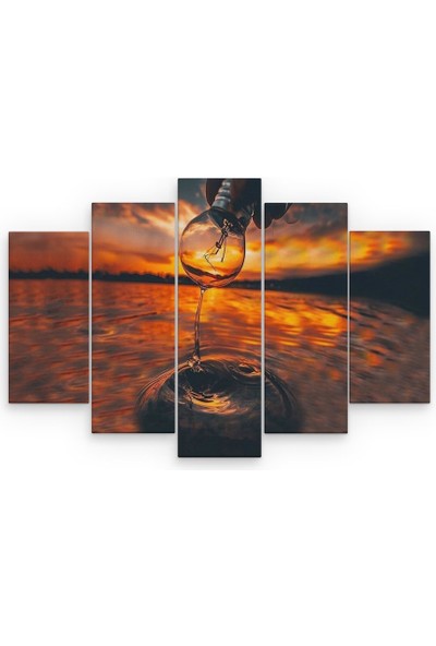 Hero Tasarım Suda Ampül 5 Parça Mdf TABLONHL579 Hero Tasarım Suda Ampül 5 Parça Mdf TABLONHL579