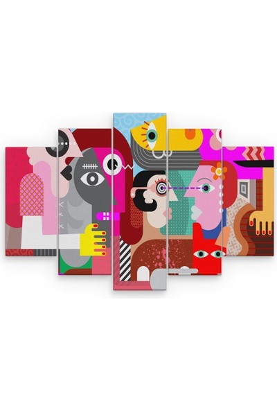 Hero Tasarım Karikatür 5 Parça Mdf TABLOTGTB1142