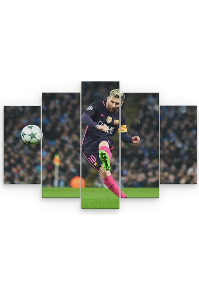Hero Tasarım Lionel Messi 5 Parça Mdf TABLOTGTB927