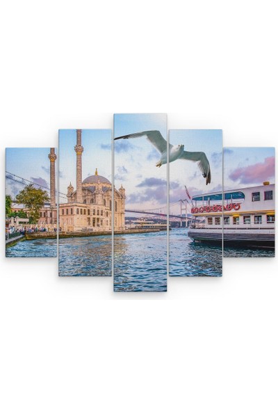 Hero Tasarım Ortaköy Cami Türkiye 5 Parça Mdf TABLOTGTB535 Hero Tasarım Ortaköy Cami Türkiye 5 Parça Mdf TABLOTGTB535