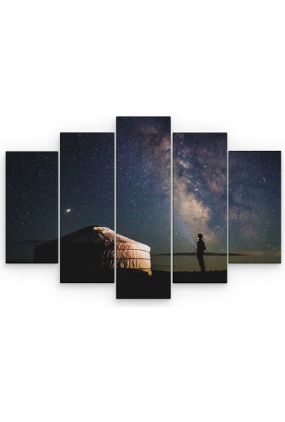 Hero Tasarım Çölde Kamp 5 Parça Mdf TABLONHL394