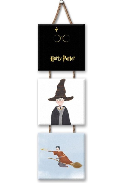 Hero Tasarım Harry Potter 3 Parça Ipli Mdf TABLOTLHT214 Hero Tasarım Harry Potter 3 Parça Ipli Mdf TABLOTLHT214