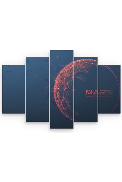 Hero Tasarım Mars 5 Parça Mdf TABLOTGTB209