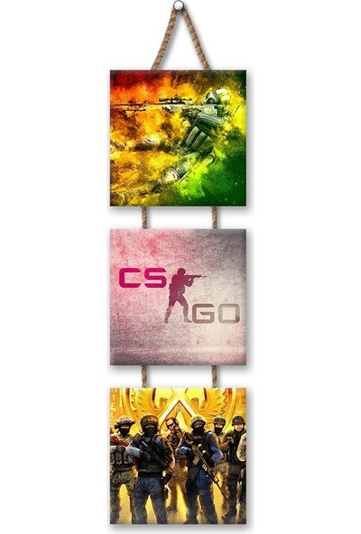 Hero Tasarım Cs Go 3 Parça Ipli Mdf TABLOTLH1075