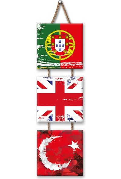 Hero Tasarım Ülke Bayrakları 3 Parça Ipli Mdf TABLOTLHT253 Hero Tasarım Ülke Bayrakları 3 Parça Ipli Mdf TABLOTLHT253