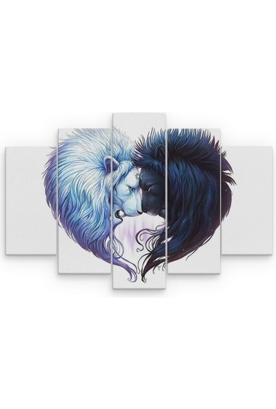 Hero Tasarım Aslan 5 Parça Mdf TABLONHL378 Hero Tasarım Aslan 5 Parça Mdf TABLONHL378