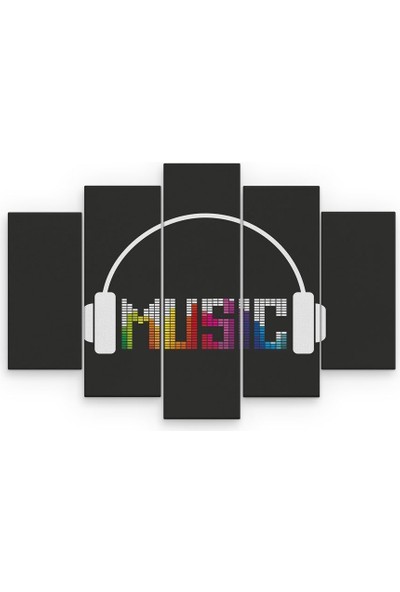 Hero Tasarım Music 5 Parça Mdf TABLOTGTB1071