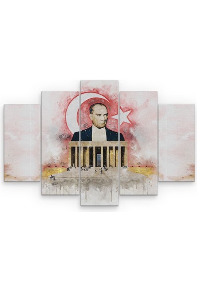 Hero Tasarım Atatürk Anıtkabir 5 Parça Mdf TABLOTGTB307 Hero Tasarım Atatürk Anıtkabir 5 Parça Mdf TABLOTGTB307
