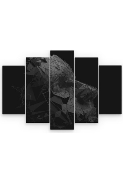 Hero Tasarım 3D Yapay Zeka 5 Parça Mdf TABLOTGTB619 Hero Tasarım 3D Yapay Zeka 5 Parça Mdf TABLOTGTB619