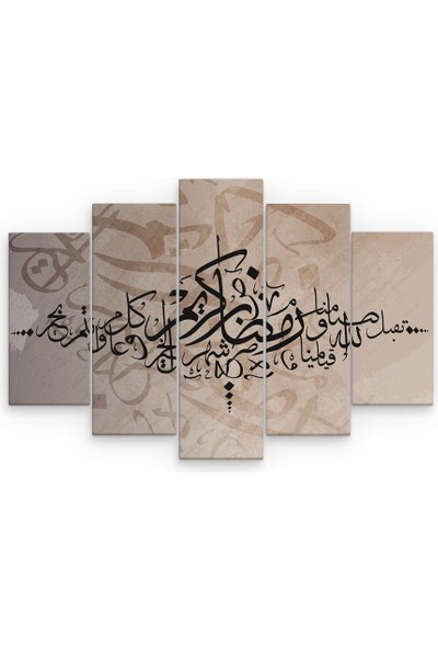 Hero Tasarım Hat Sanatı 5 Parça Mdf TABLOTGTB638