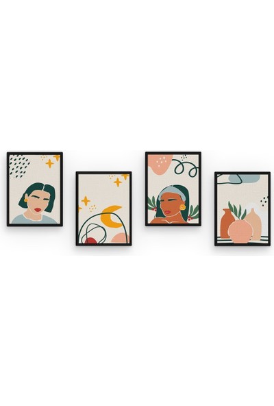 Hero Tasarım Doğadan 4 Parça Mdf TABLOTGTB1214