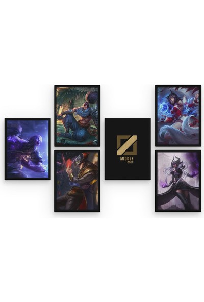 Hero Tasarım Lol Mind 6 Parça Mdf TABLOGMZ346