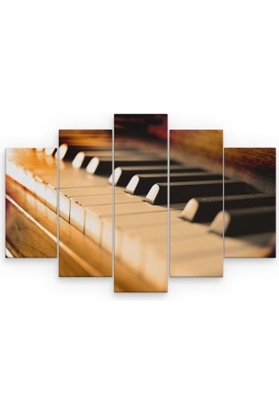 Hero Tasarım Eski Piyano 5 Parça Mdf TABLOTGTB572