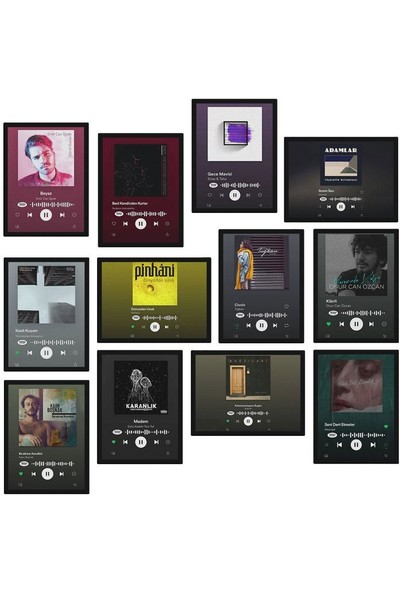 Hero Tasarım Slow Spotify Karekodlu 12 Parça Mdf TABLOZLLTB160 Hero Tasarım Slow Spotify Karekodlu 12 Parça Mdf TABLOZLLTB160