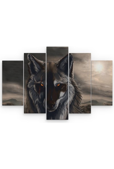 Hero Tasarım Kurt 5 Parça Mdf TABLONHL601