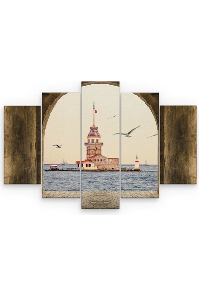 Hero Tasarım Kız Kulesi 5 Parça Mdf TABLOTGTB680