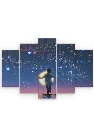 Hero Tasarım Ayı Tutan Çocuk 5 Parça Mdf TABLONHL224