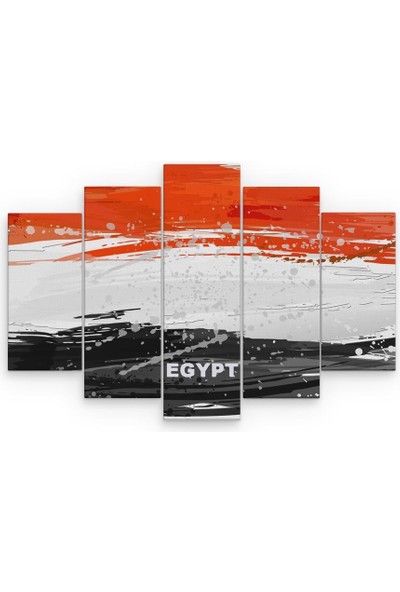 Hero Tasarım Mısır Bayrağı 5 Parça Mdf TABLOTGTB532