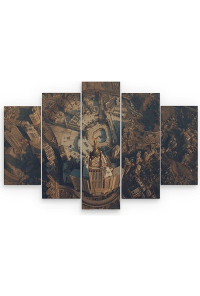 Hero Tasarım Gökyüzünden Kabe 5 Parça Mdf TABLOTGTB800 Hero Tasarım Gökyüzünden Kabe 5 Parça Mdf TABLOTGTB800