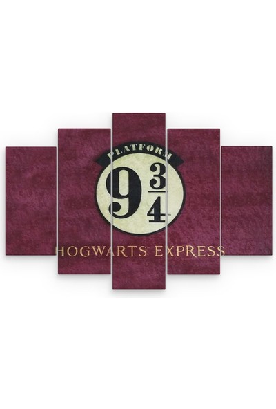 Hero Tasarım Hogwarts Express 5 Parça Mdf TABLONHL292 Hero Tasarım Hogwarts Express 5 Parça Mdf TABLONHL292