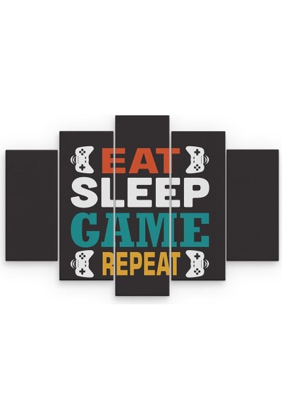 Hero Tasarım Game Repeat 5 Parça Mdf TABLOTGTB1091 Hero Tasarım Game Repeat 5 Parça Mdf TABLOTGTB1091