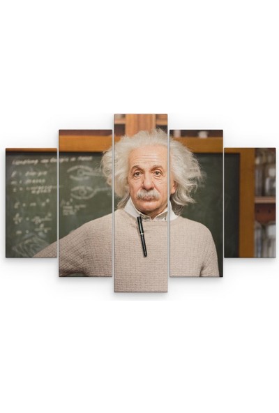 Hero Tasarım Albert Einstein 5 Parça Mdf TABLOTGTB936 Hero Tasarım Albert Einstein 5 Parça Mdf TABLOTGTB936