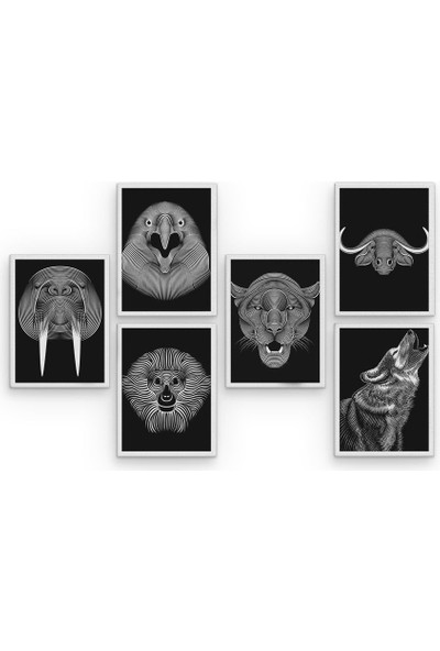 Hero Tasarım Ilizyon 6 Parça Mdf TABLOGMZ376