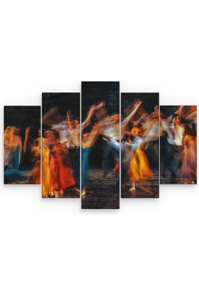 Hero Tasarım Soyut Dans 5 Parça Mdf TABLOTGTB1082