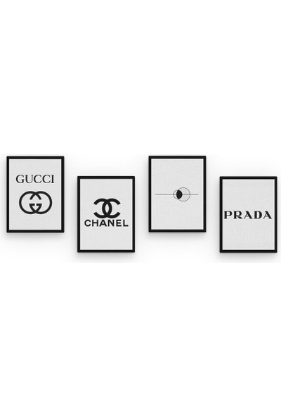 Hero Tasarım Markalar 4 Parça Mdf TABLOSLA573