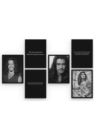 Hero Tasarım Barış Akarsu 6 Parça Mdf TABLOGMZ415