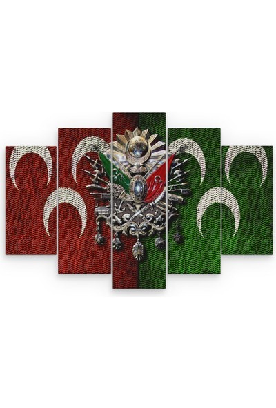 Hero Tasarım Osmanlı 3 Hilal 5 Parça Mdf TABLOTGTB1040