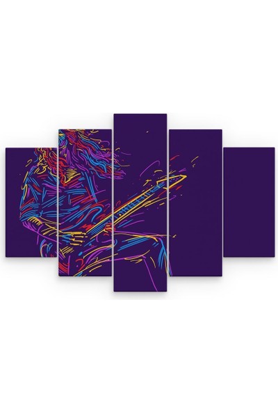 Hero Tasarım Gitar Çalan Müzisyen 5 Parça Mdf TABLOTGTB1065 Hero Tasarım Gitar Çalan Müzisyen 5 Parça Mdf TABLOTGTB1065