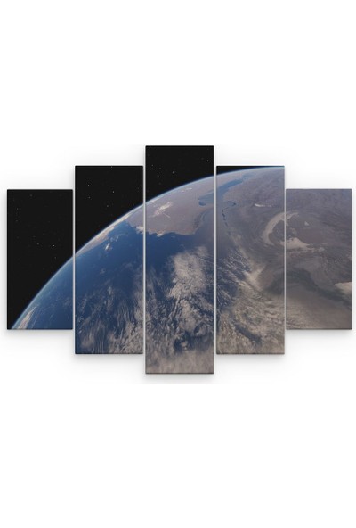 Hero Tasarım Dünya 5 Parça Mdf TABLOTGTB984 Hero Tasarım Dünya 5 Parça Mdf TABLOTGTB984