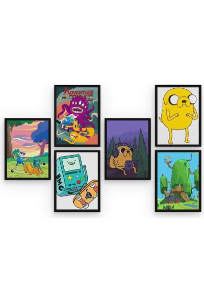 Hero Tasarım Adventure Time 6 Parça Mdf TABLOGMZ364